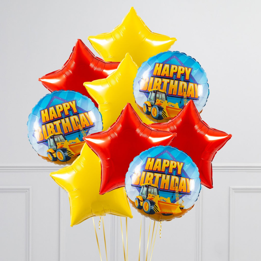 Trucks and Diggers Party Balloons Delivered | Balloonfactory.ie ...