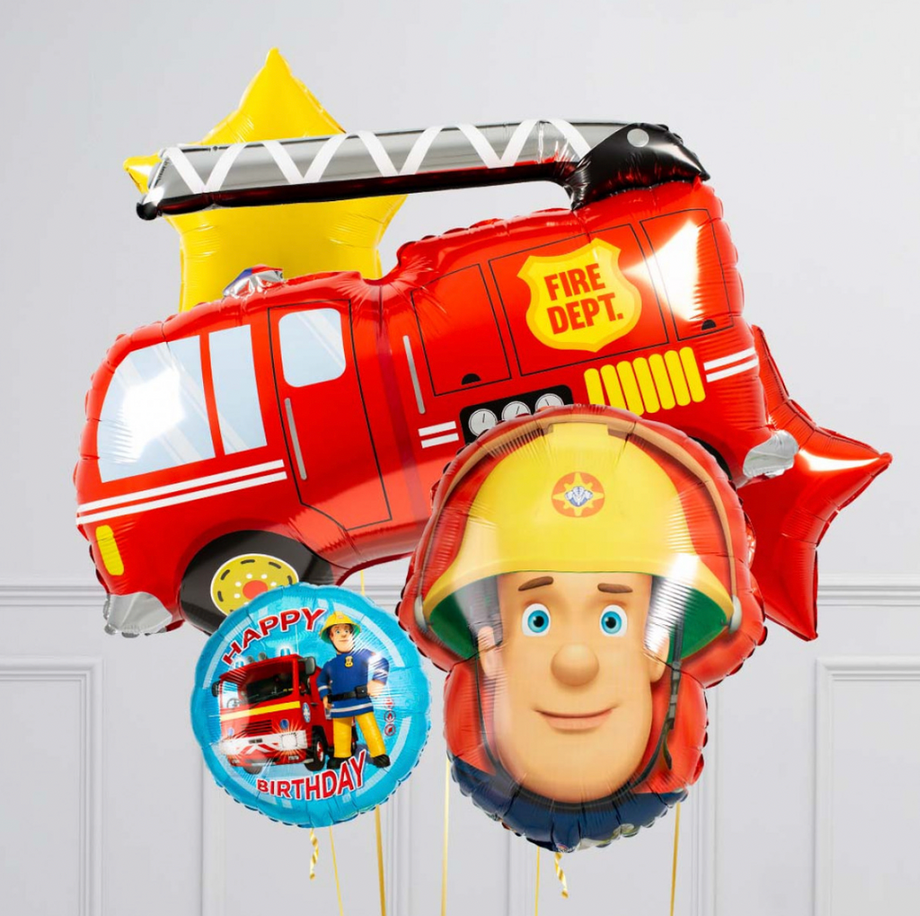 Fireman Sam Birthday Balloons Delivered | Balloonfactory.ie ...