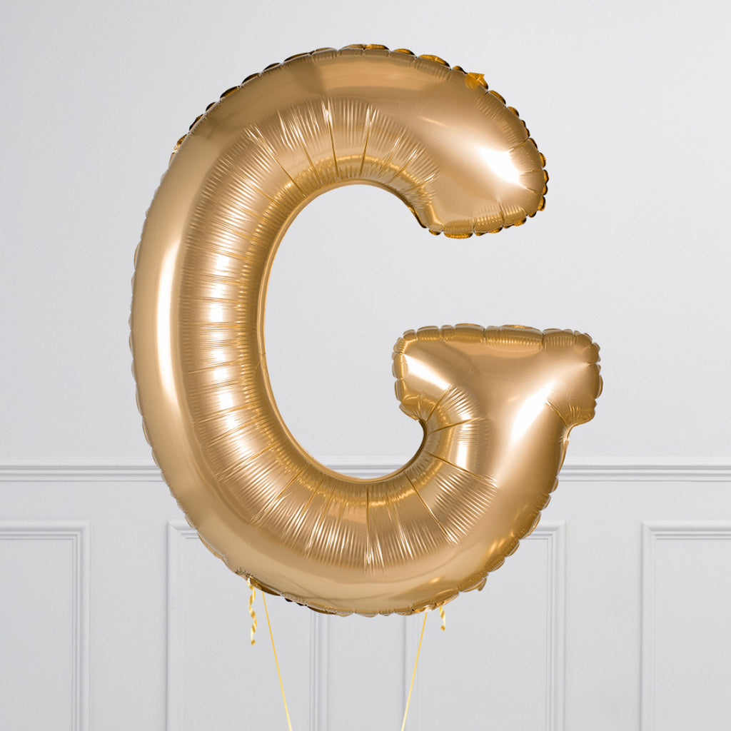 Inflated Gold Letter Balloons – BalloonFactory.ie