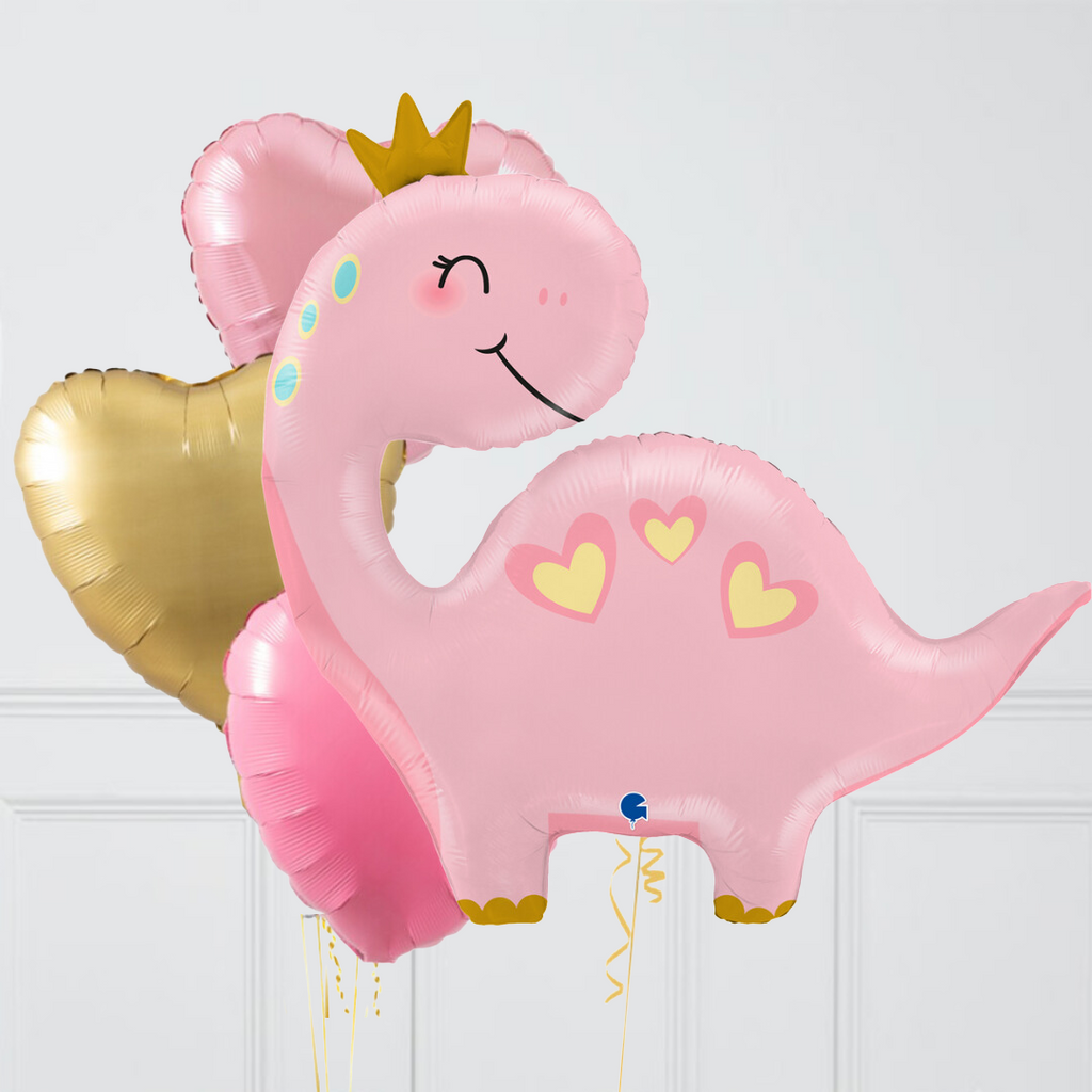 Happy Dino Foil Inflated Balloon Bouquet | Balloonfactory.ie ...