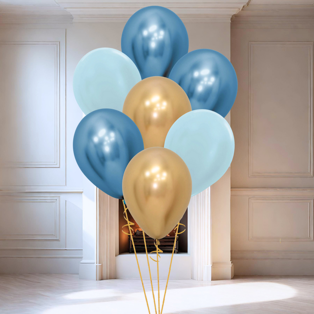 Coastal Mist Party Helium Latex Balloon Bunch | Balloonfactory.ie ...