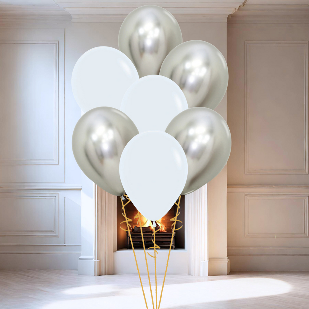 Ice Disco Party Helium Latex Balloon Bunch – BalloonFactory.ie