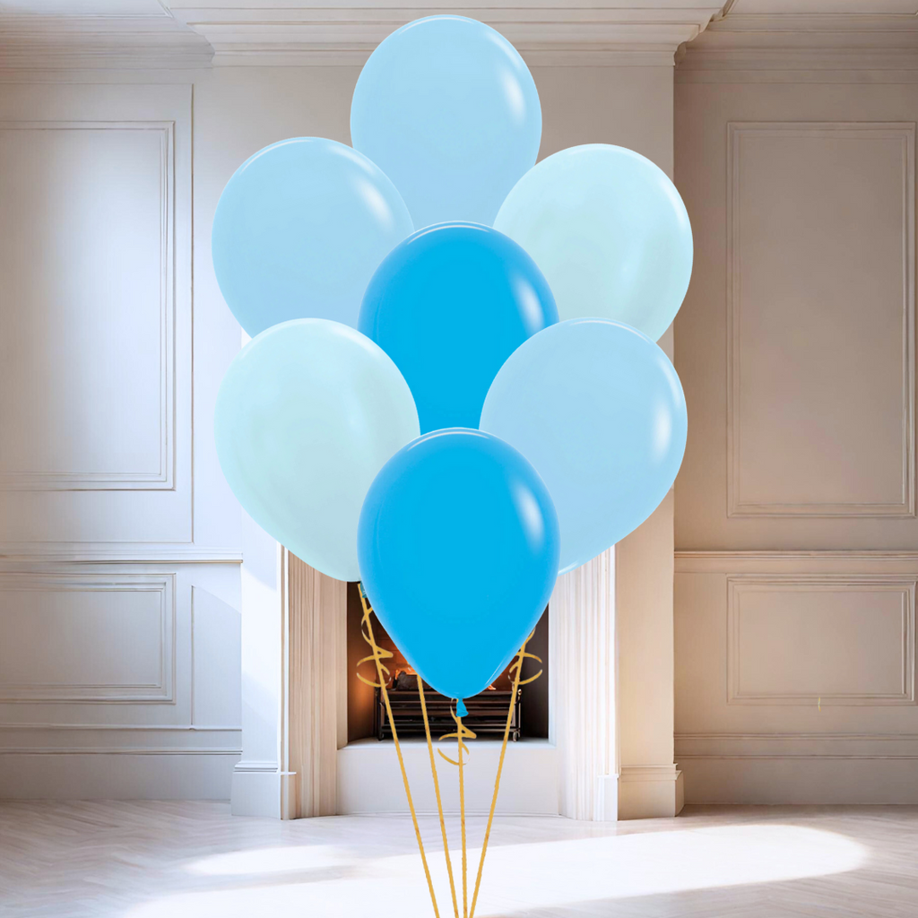 Sky Blue Helium Latex Party Balloons | Balloonfactory.ie ...