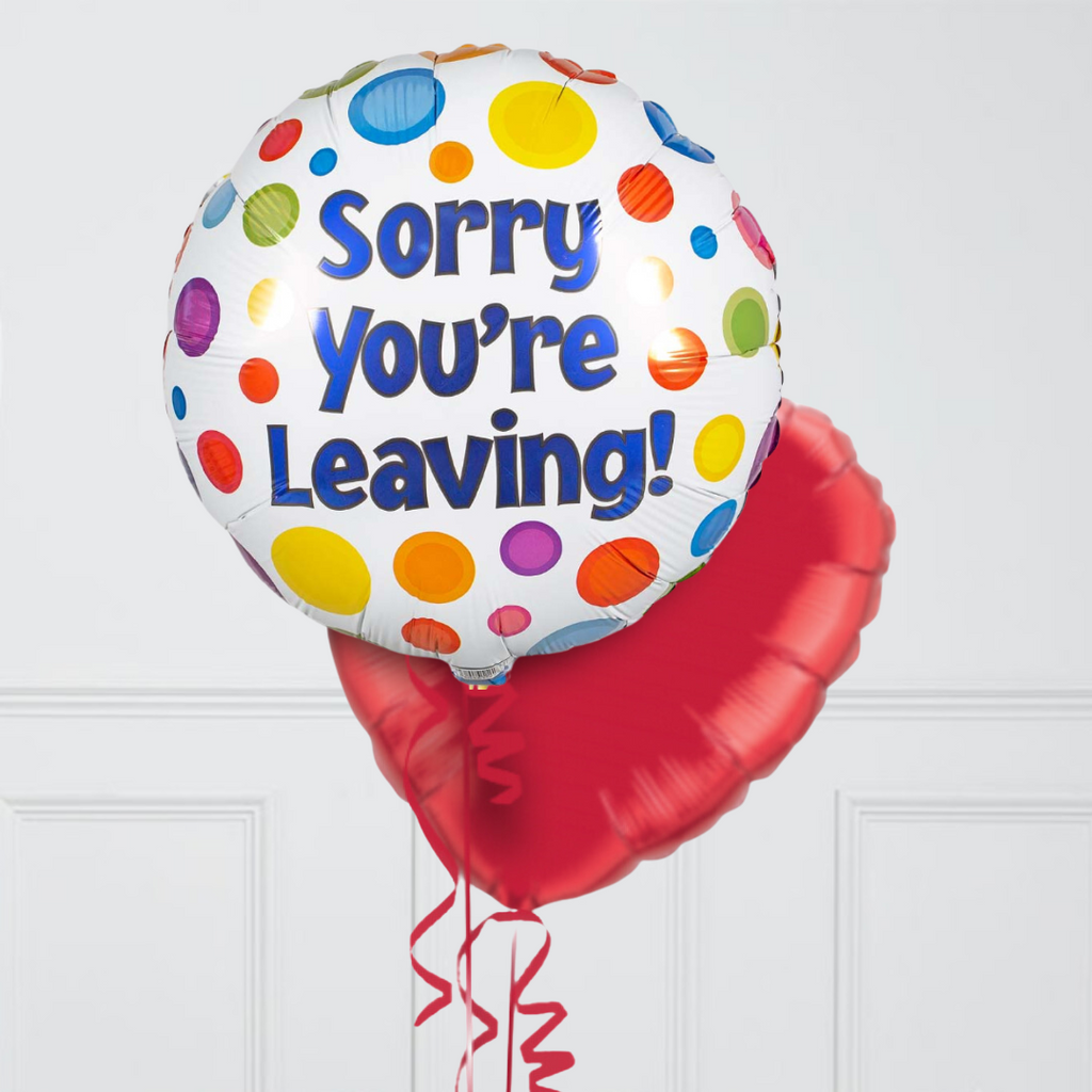 Sorry You're Leaving Inflated Foil Balloons | Balloonfactory.ie ...