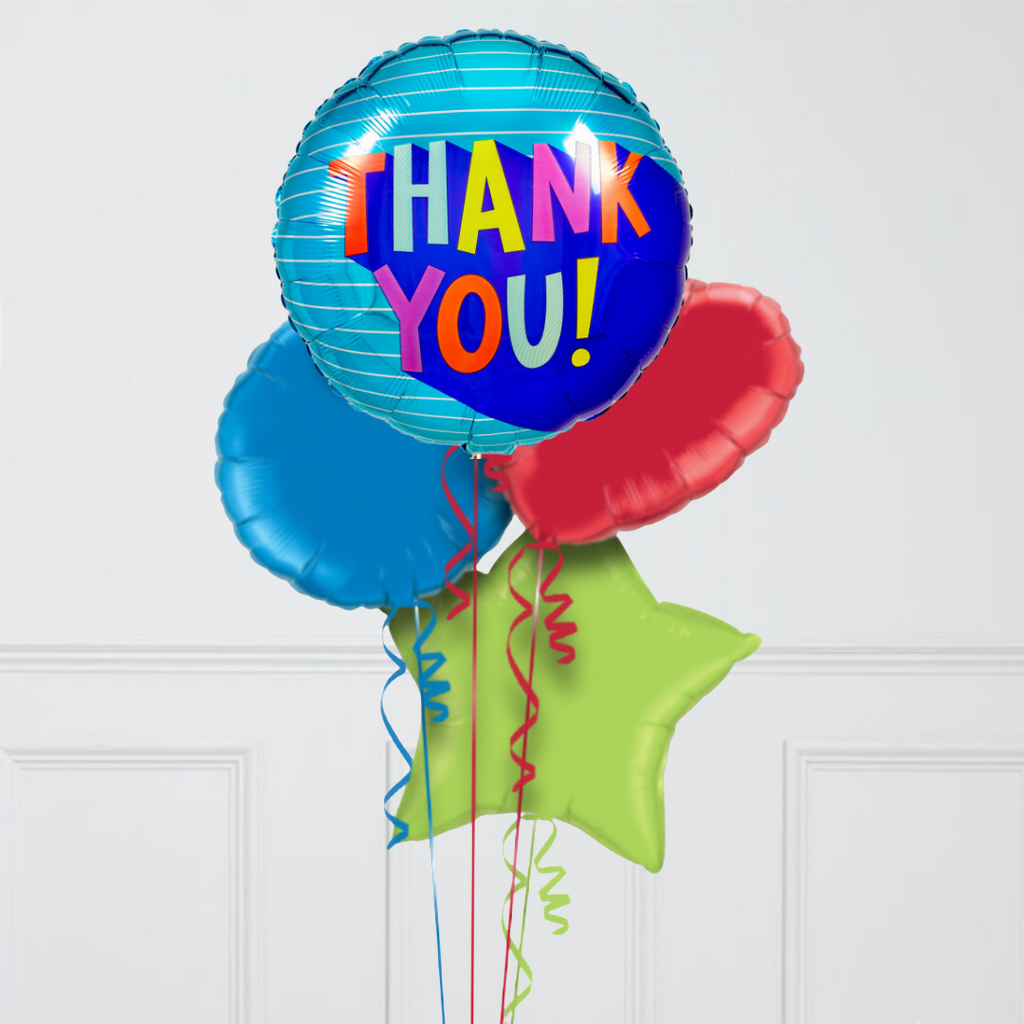 Thank You Rainbow Inflated Foil Balloon - Helium Balloon Deliveries ...