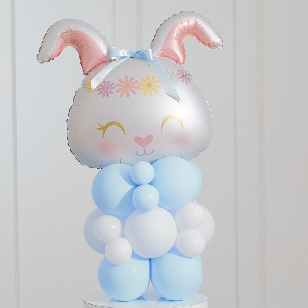 Easter Boho Bunny Blue Inflated Balloon Stack | Balloonfactory.ie ...