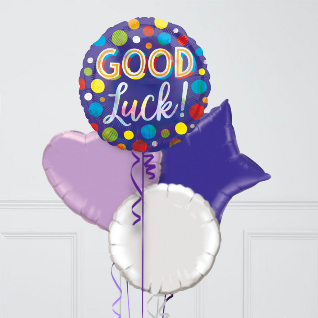 Good Luck Dots Foil Balloon Bouquet - Balloonfactory.ie – BalloonFactory.ie