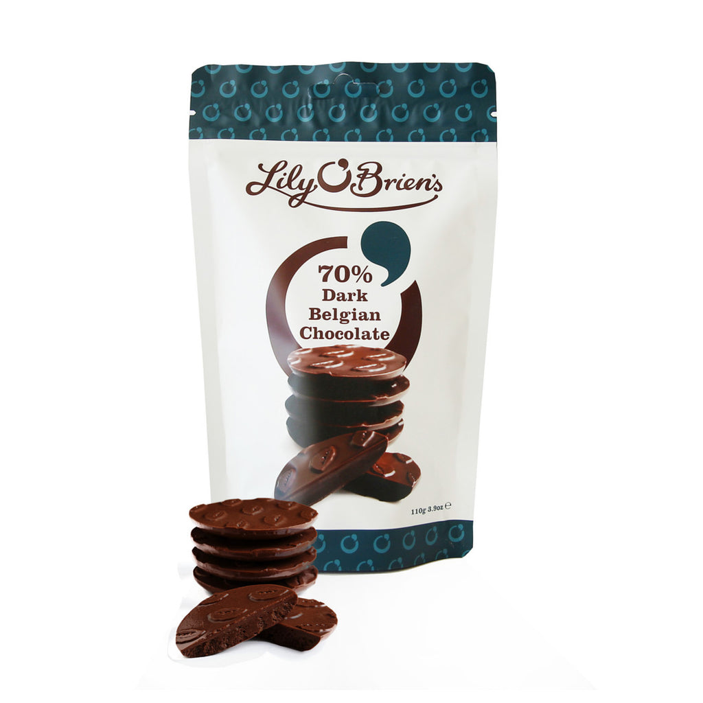 70% Dark Belgian Chocolate Share Bag, 110g – BalloonFactory.ie